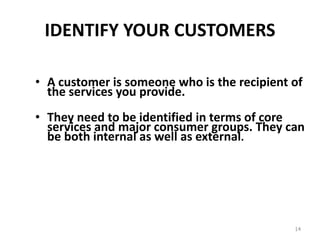 THE ROLE OF SERVICE CHARTER IN AN ORGANISATION AT THE WORKPLACE.ppt