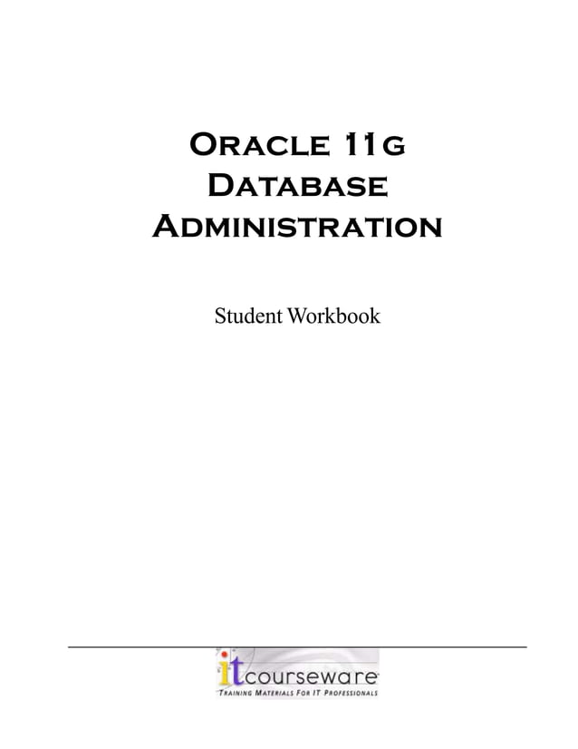 Oracle 11g Database Administration | PDF