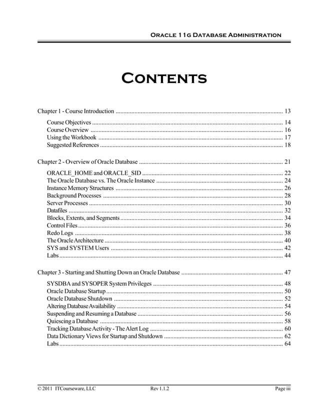 Oracle 11g Database Administration | PDF