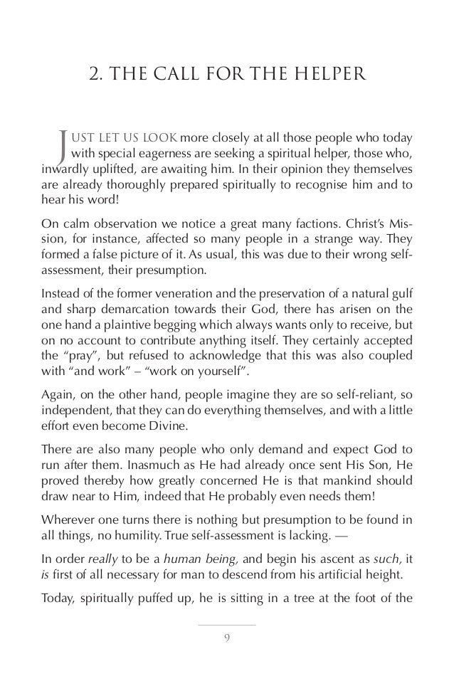 The Grail Message - Volume 1, Lecture 2 - The Call For The Helper