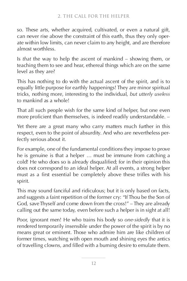 The Grail Message - Volume 1, Lecture 2 - The Call For The Helper