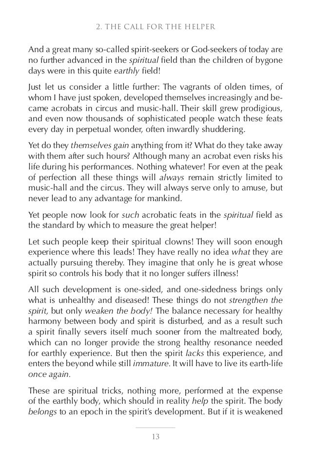 The Grail Message - Volume 1, Lecture 2 - The Call For The Helper