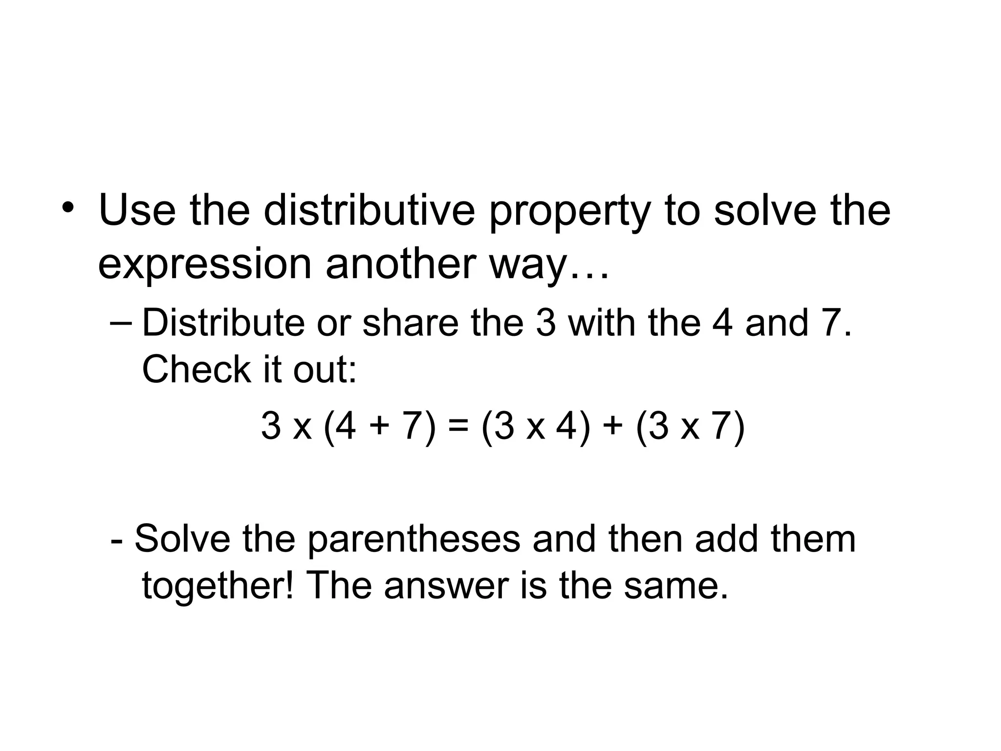 1.02a distributive property | PPT