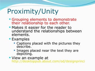 1.02 Principles of Design | PPT | Desktop Publishing | Computer ...