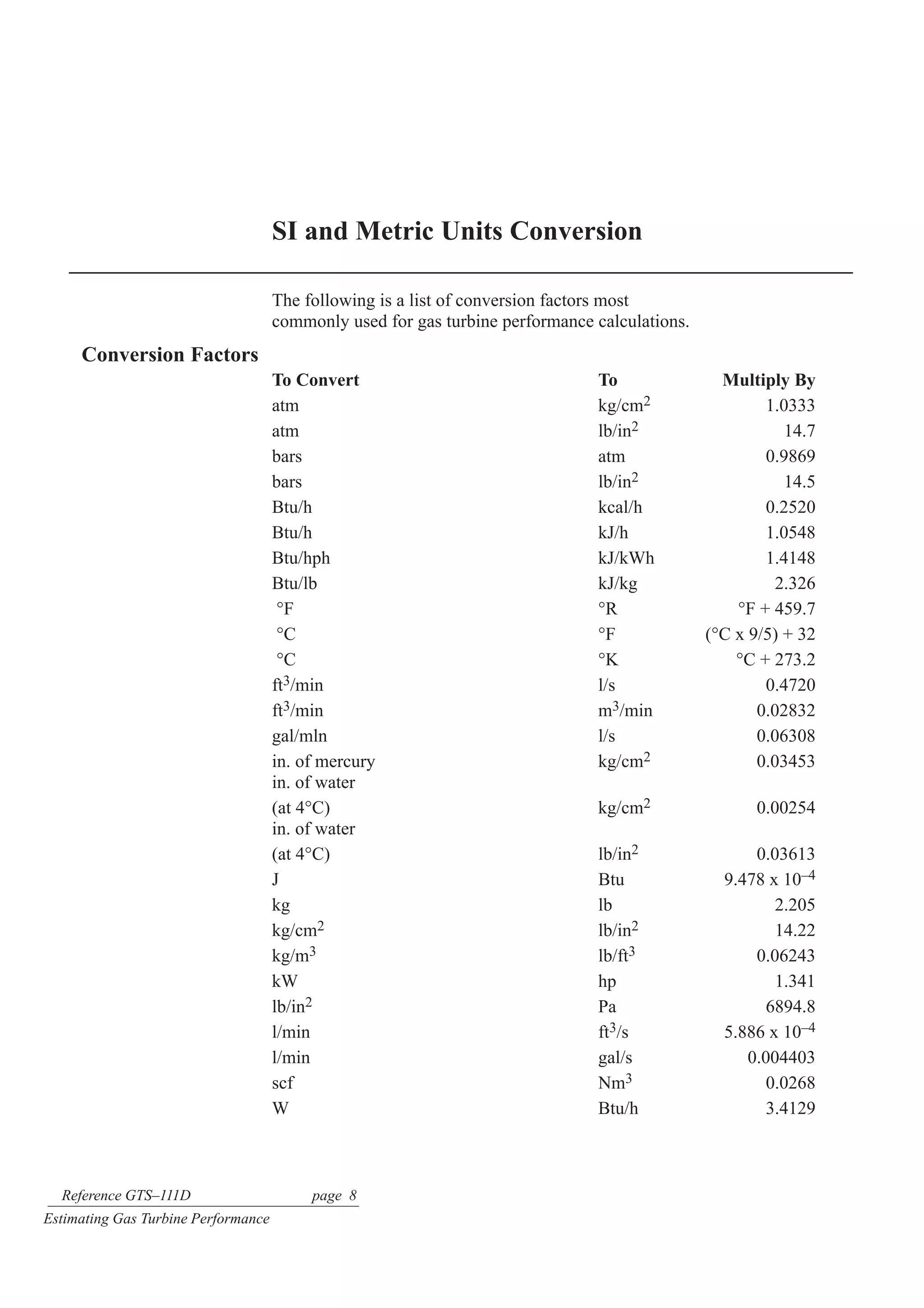 Estimating gas turbine performance | PDF