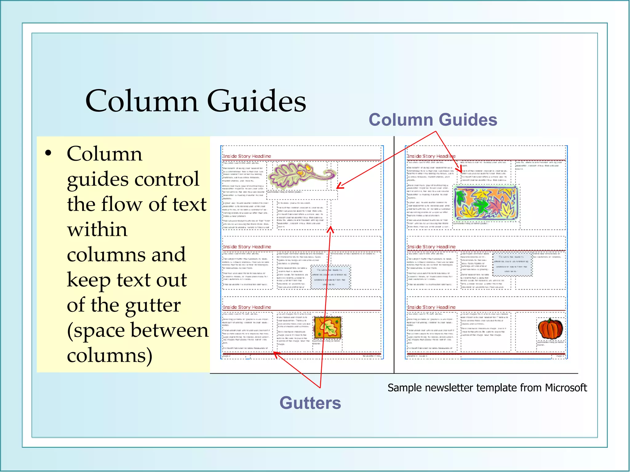 1.03 Layout of a Desktop Publishing Document | PPT