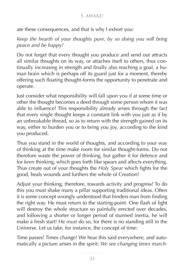 The Grail Message - Volume 1, Lecture 5 - Awake | PDF