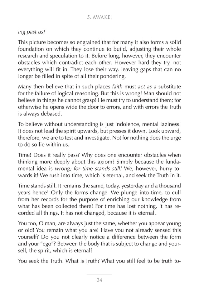 The Grail Message - Volume 1, Lecture 5 - Awake | PDF