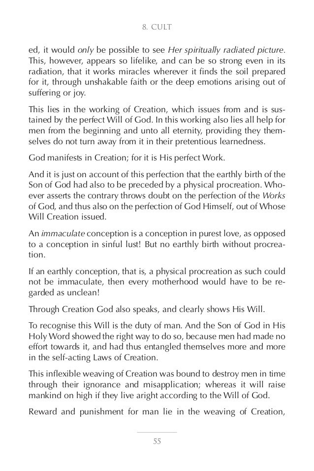 The Grail Message - Volume 1, Lecture 8 - Cult