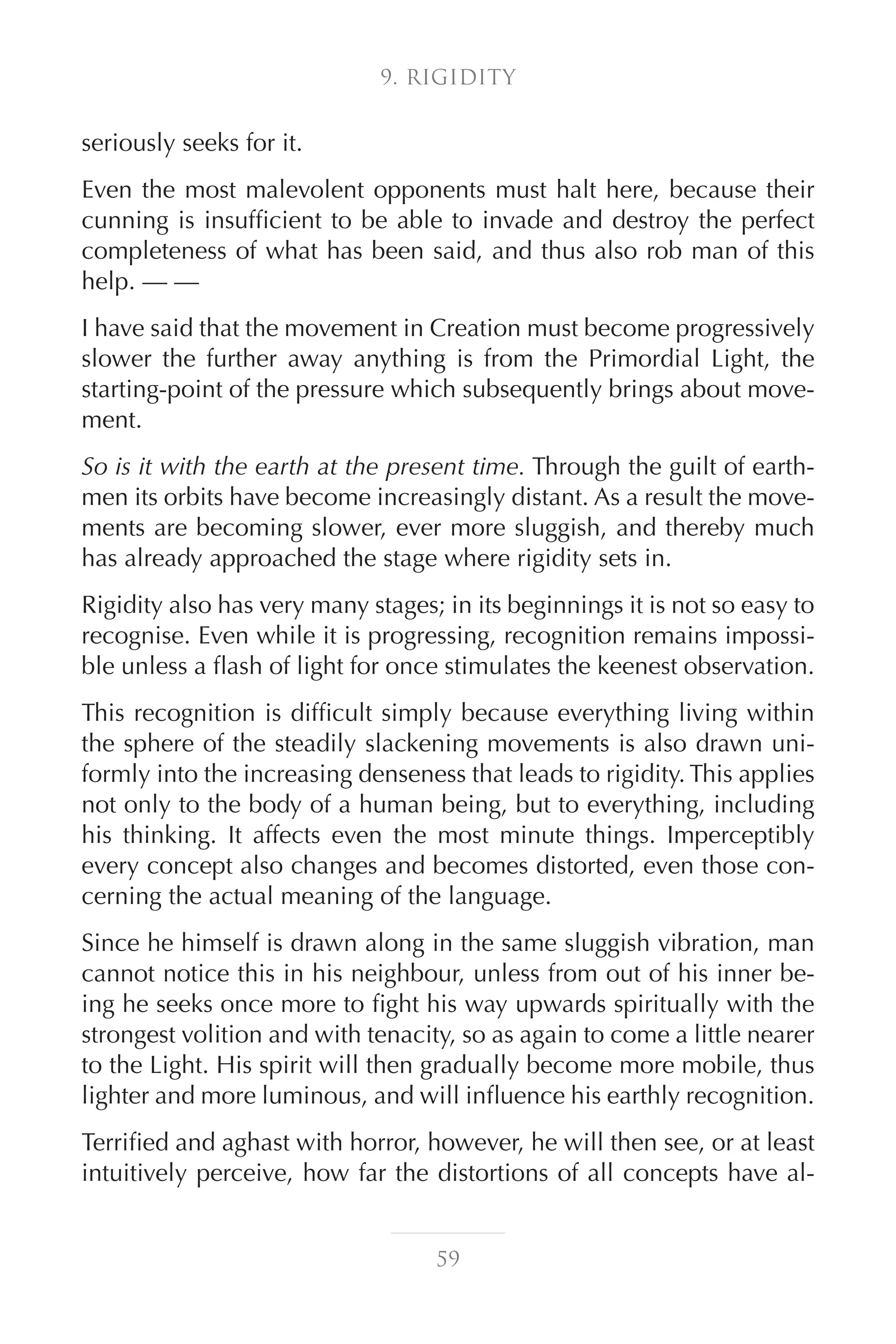 The Grail Message - Volume 1, Lecture 9 - Rigidity | PDF