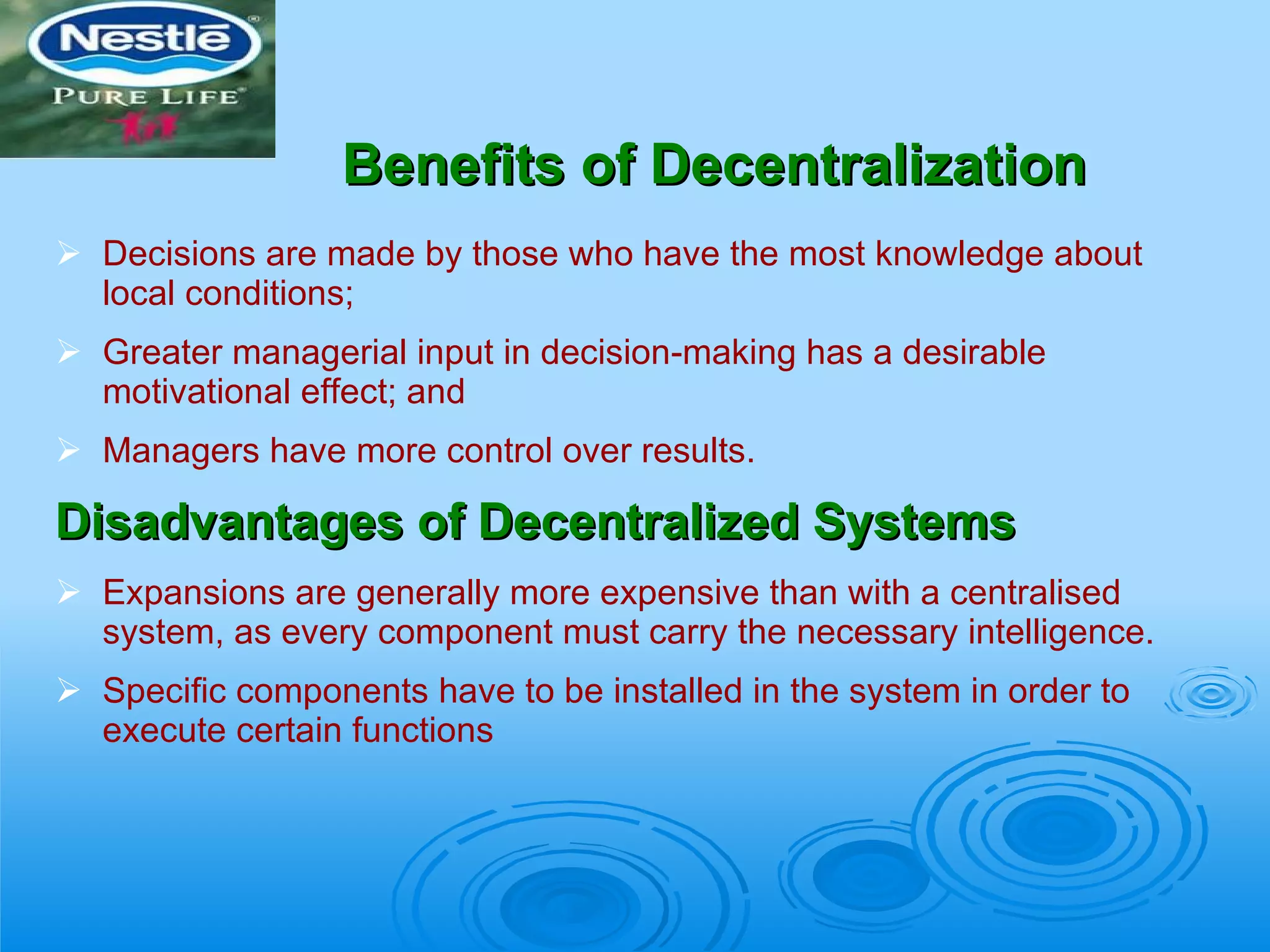 Nestle Mineral Water-Operation & Production | PPT