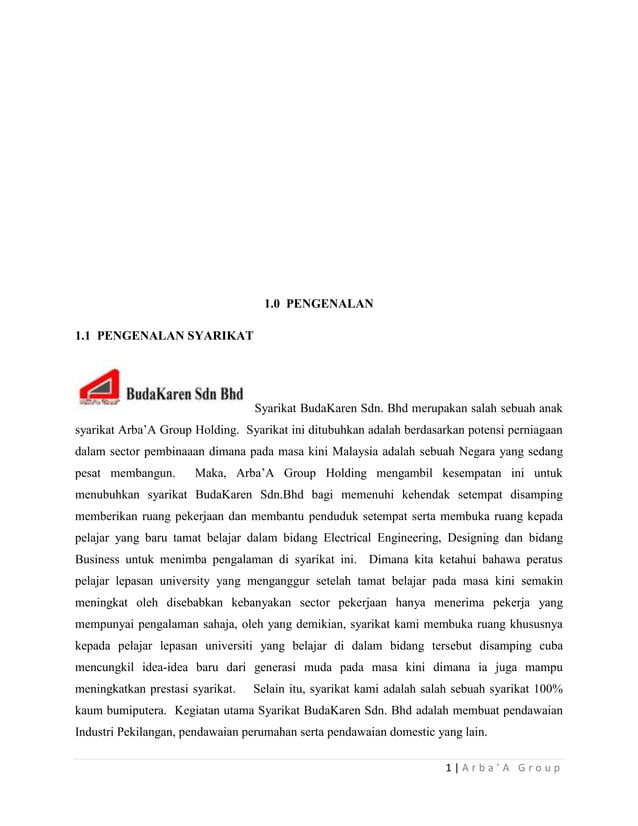 rancangan perniagaan - contoh RP | DOCX