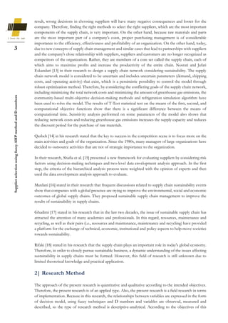 Supplier selection using fuzzy AHP method and D-numbers | PDF | Logistics | Business