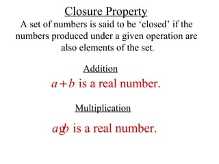 1.1 Real Numbers and Number Operations | PPT