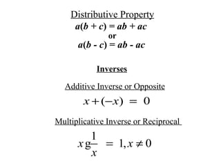 1.1 Real Numbers and Number Operations | PPT