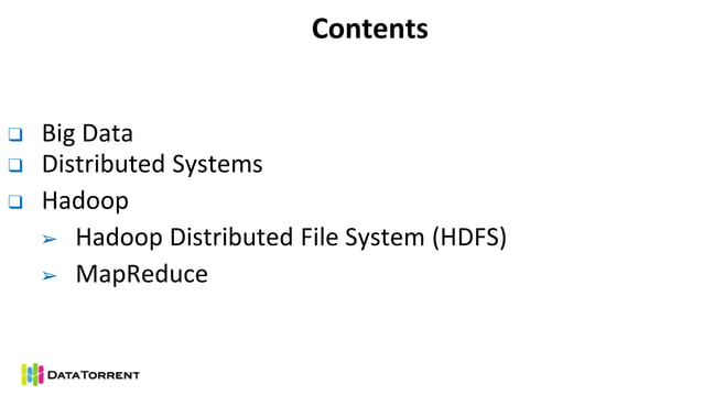 Intro to Big Data Hadoop | PPT
