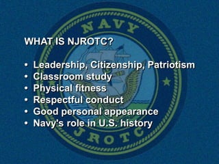 1.1.1 History and Background of the NJROTC Program | PDF
