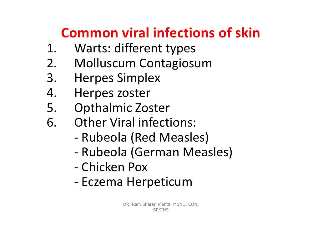 112 Viral Infections Of Skin Compatibility Mode