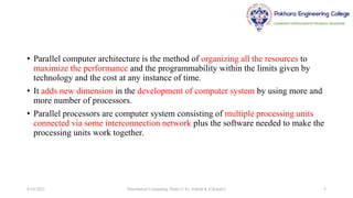 Fundamental Concept of Parallel Processing | PPT