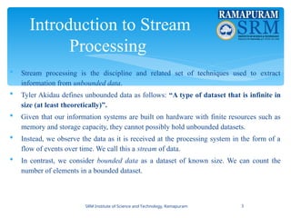 Unit 1 Introduction to Streaming Analytics | PPT