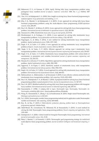 Application of transportation problem under pentagonal neutrosophic ...