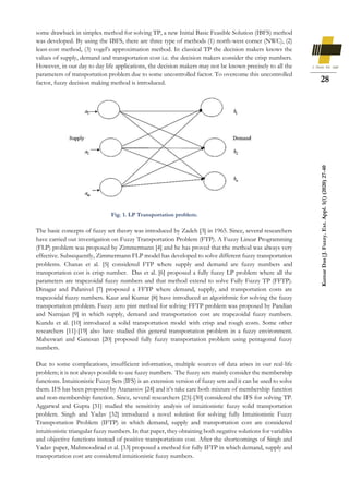 Application of transportation problem under pentagonal neutrosophic ...