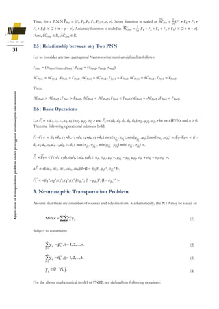 Application of transportation problem under pentagonal neutrosophic ...
