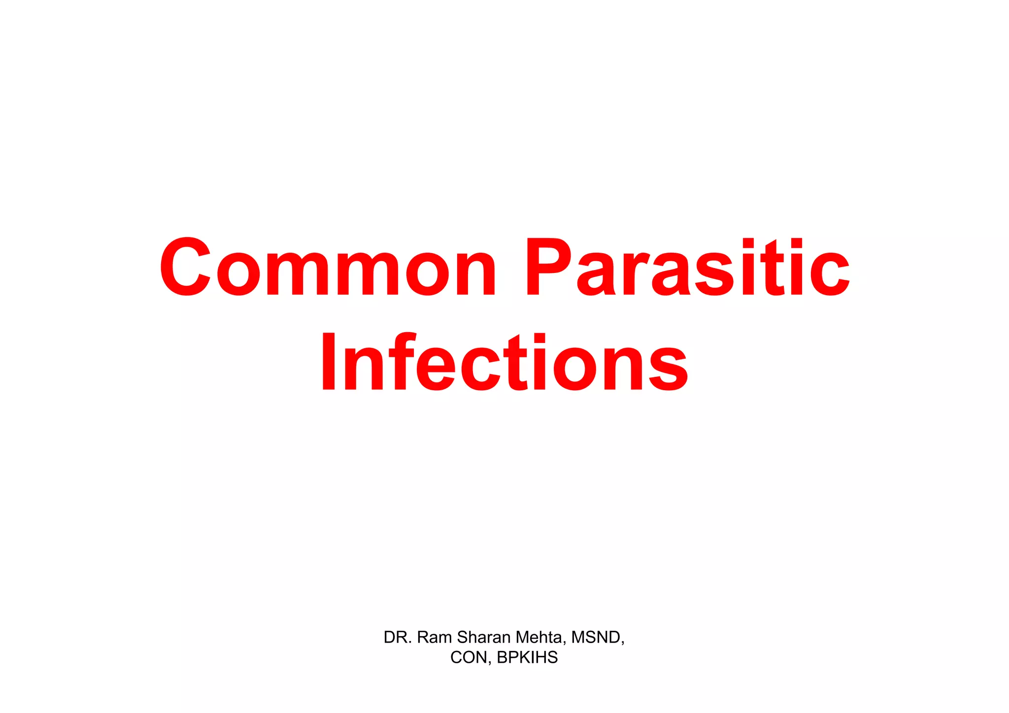 1.1.4. common paracite infections [compatibility mode] | PDF