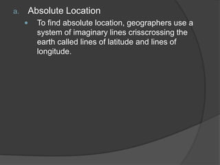 1.1 5 themes of geography | PPT