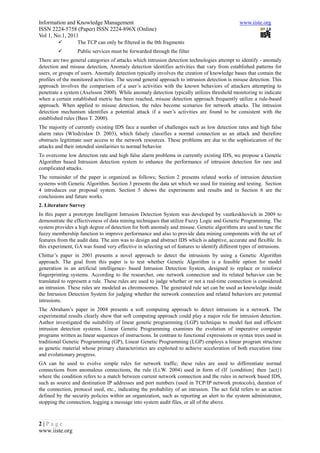 1.[1 9]a genetic algorithm based elucidation for improving intrusion detection through condensed ...