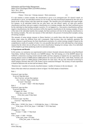 1.[1 9]a genetic algorithm based elucidation for improving intrusion detection through condensed ...