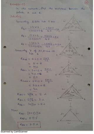Dc Network Theory Basic Electrical Engineering Pdf