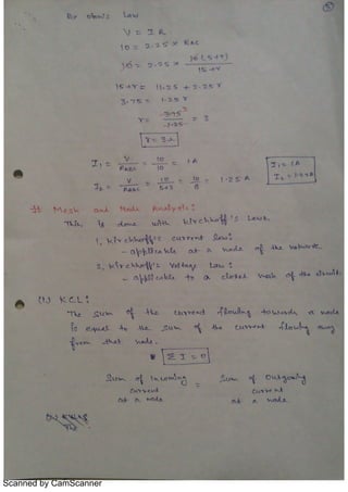 Dc Network Theory Basic Electrical Engineering Pdf