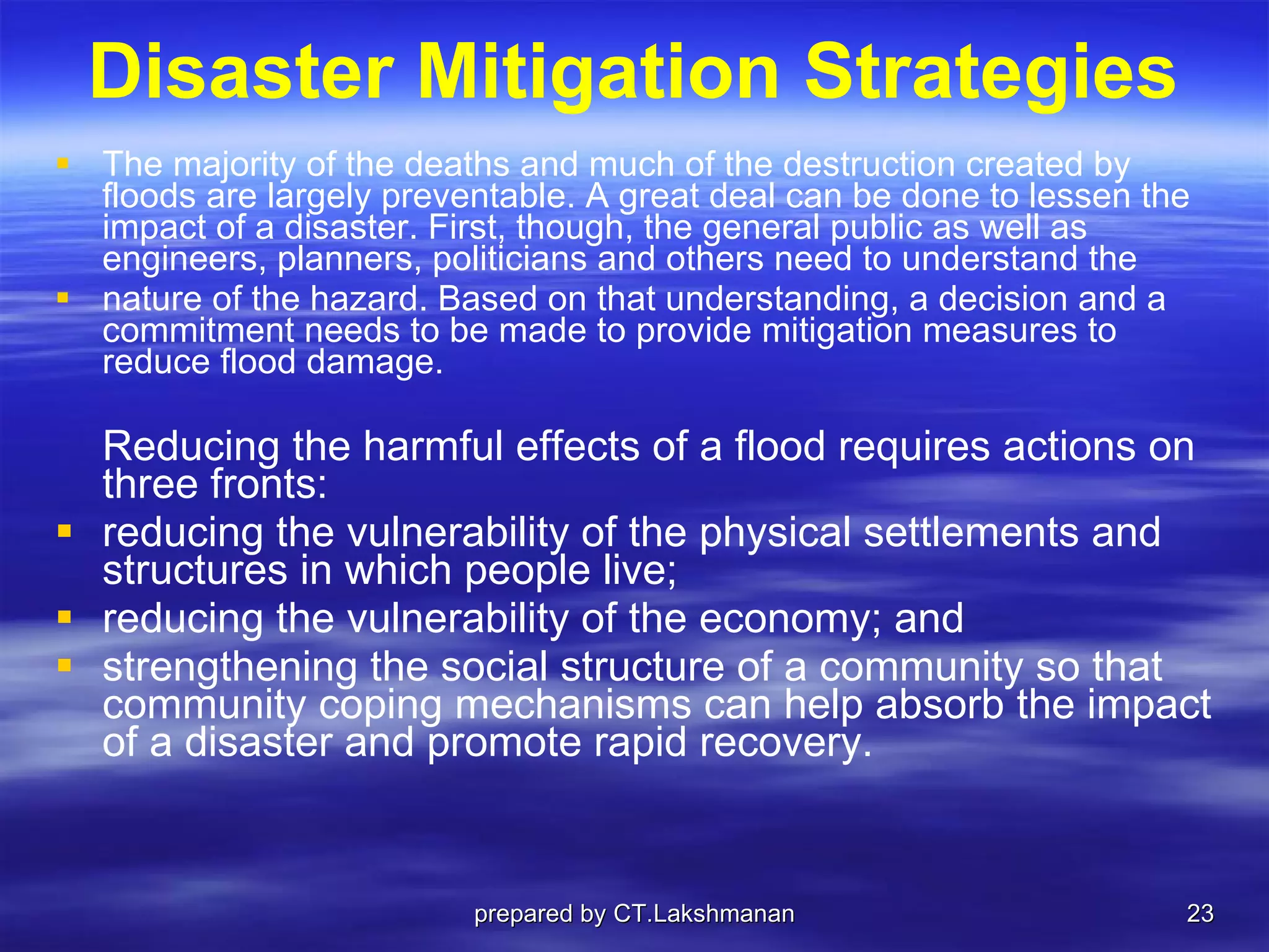 floods | PPT