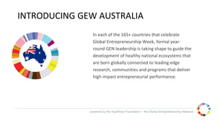 About Global Entrepreneurship Week and Network | PPT