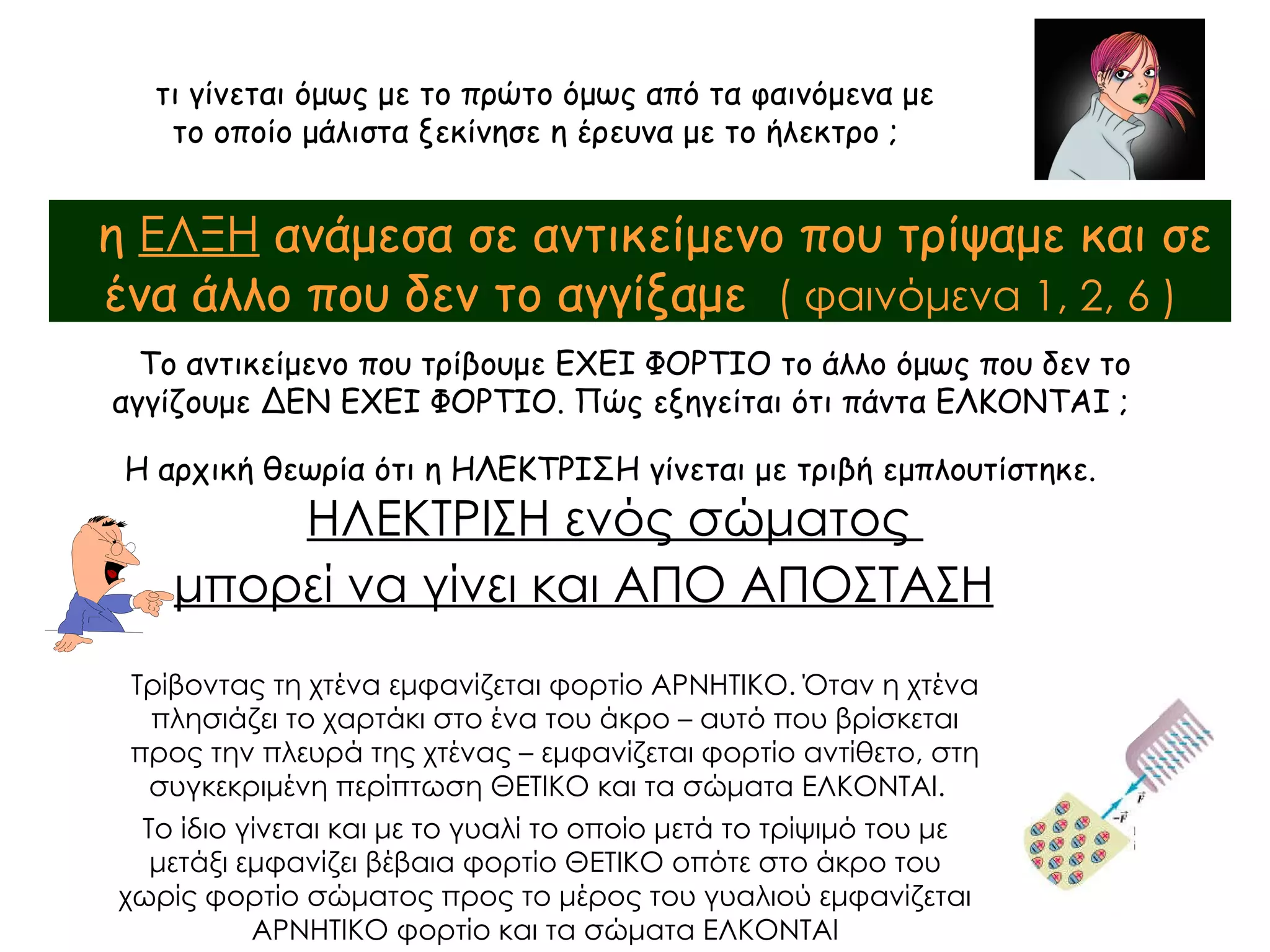 1. το ηλεκτρικο φορτιο | PPT