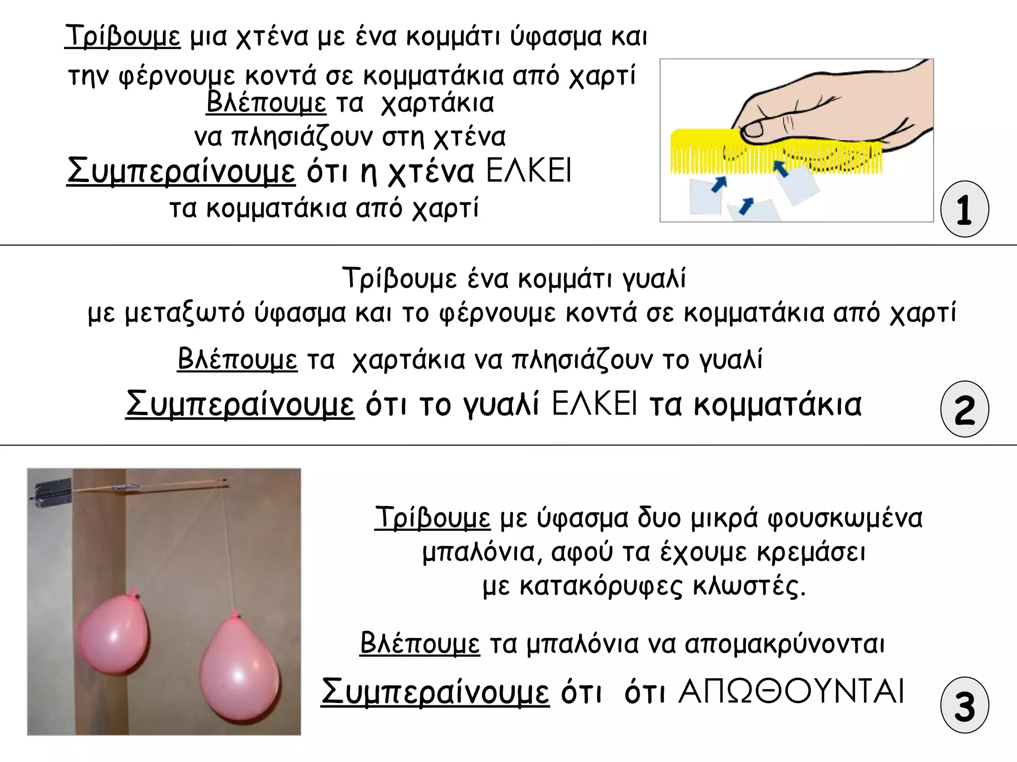 1. το ηλεκτρικο φορτιο | PPT