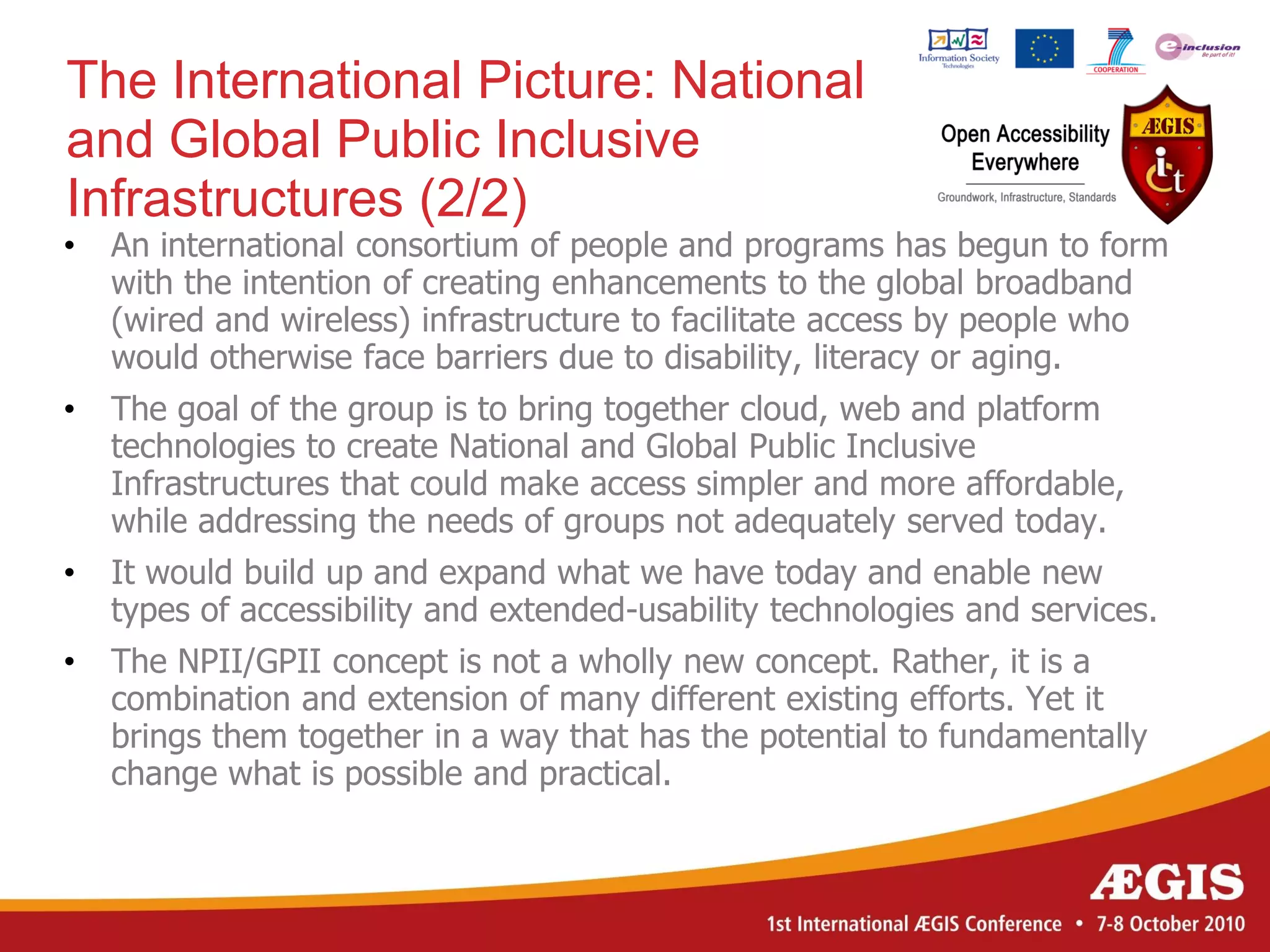 Roadmap for building a global public inclusive infrastructure | PPT