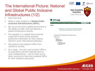 Roadmap for building a global public inclusive infrastructure | PPT