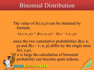 Bernoullis Random Variables And Binomial Distribution | PPTX