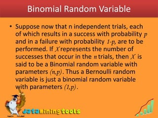 Bernoullis Random Variables And Binomial Distribution | PPTX
