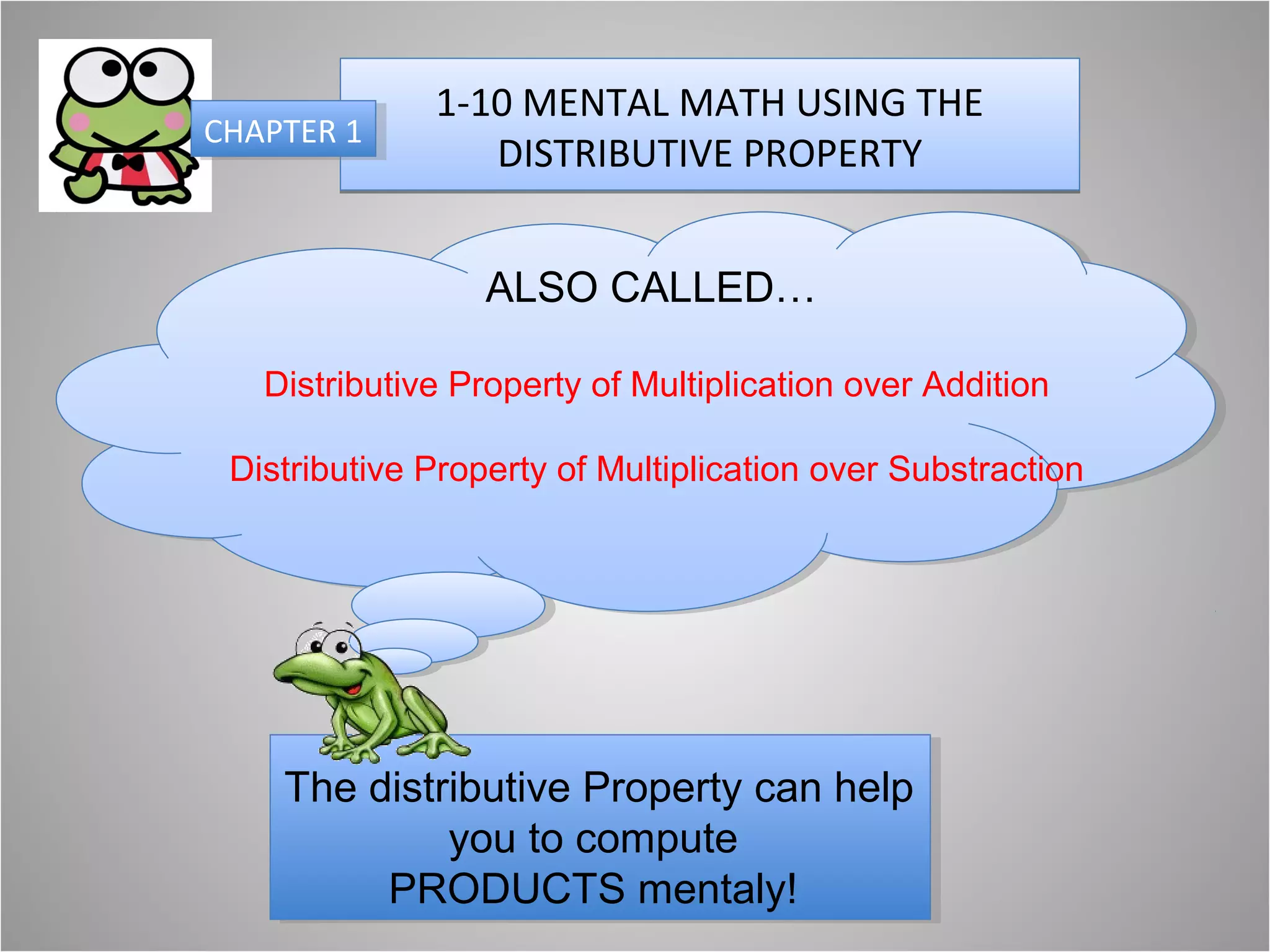 1 10 mental math using... | PPT
