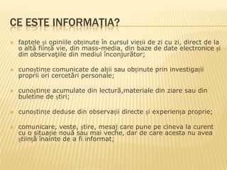 Un om informat este un om puternic | PPSX