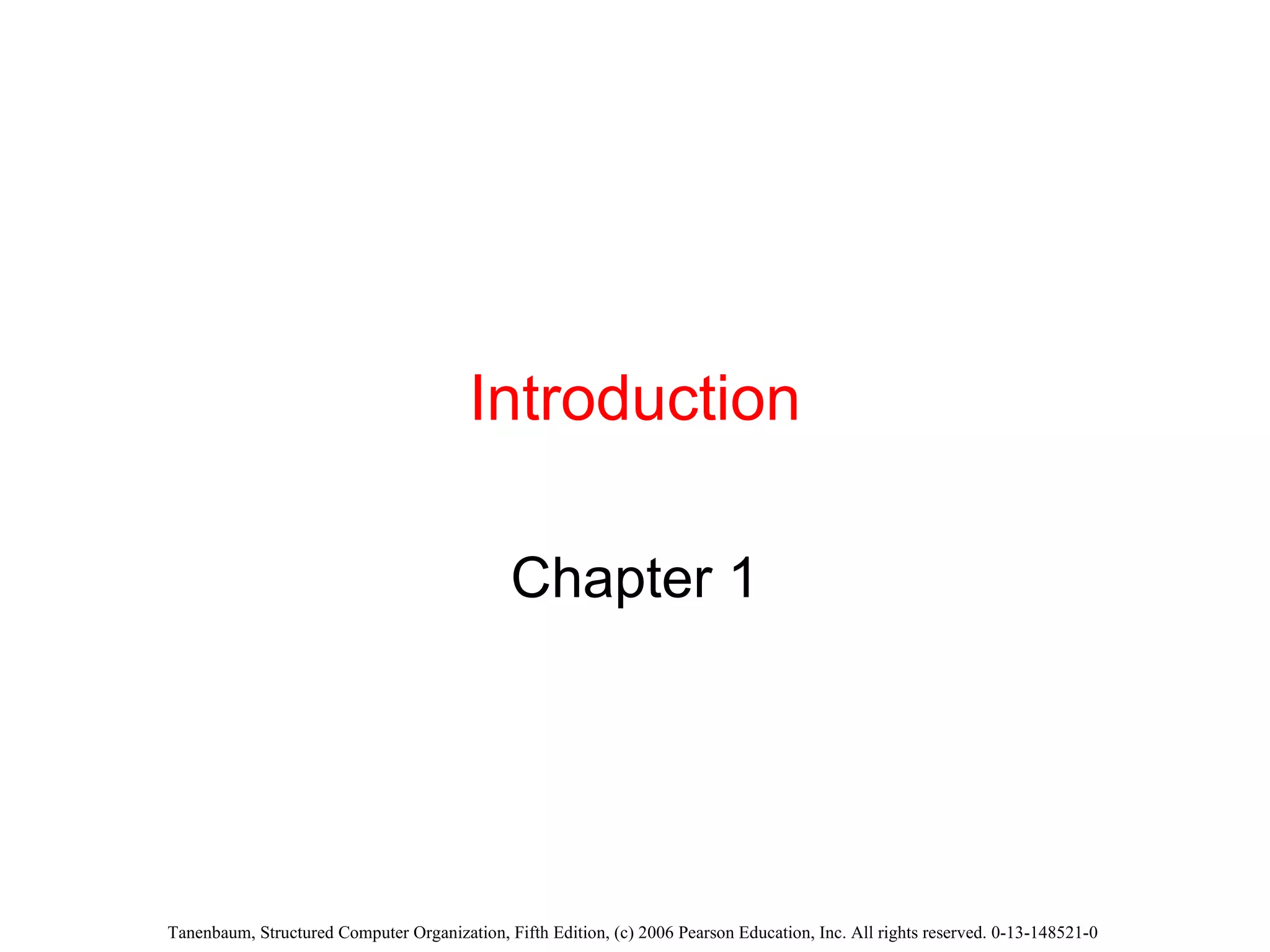 Introduction To Structured Computer Organization Ppt