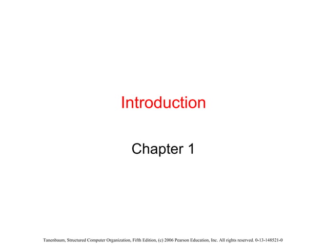 Introduction to Structured Computer Organization | PPT