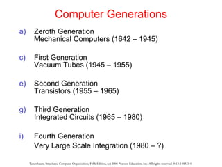 Introduction to Structured Computer Organization | PPT