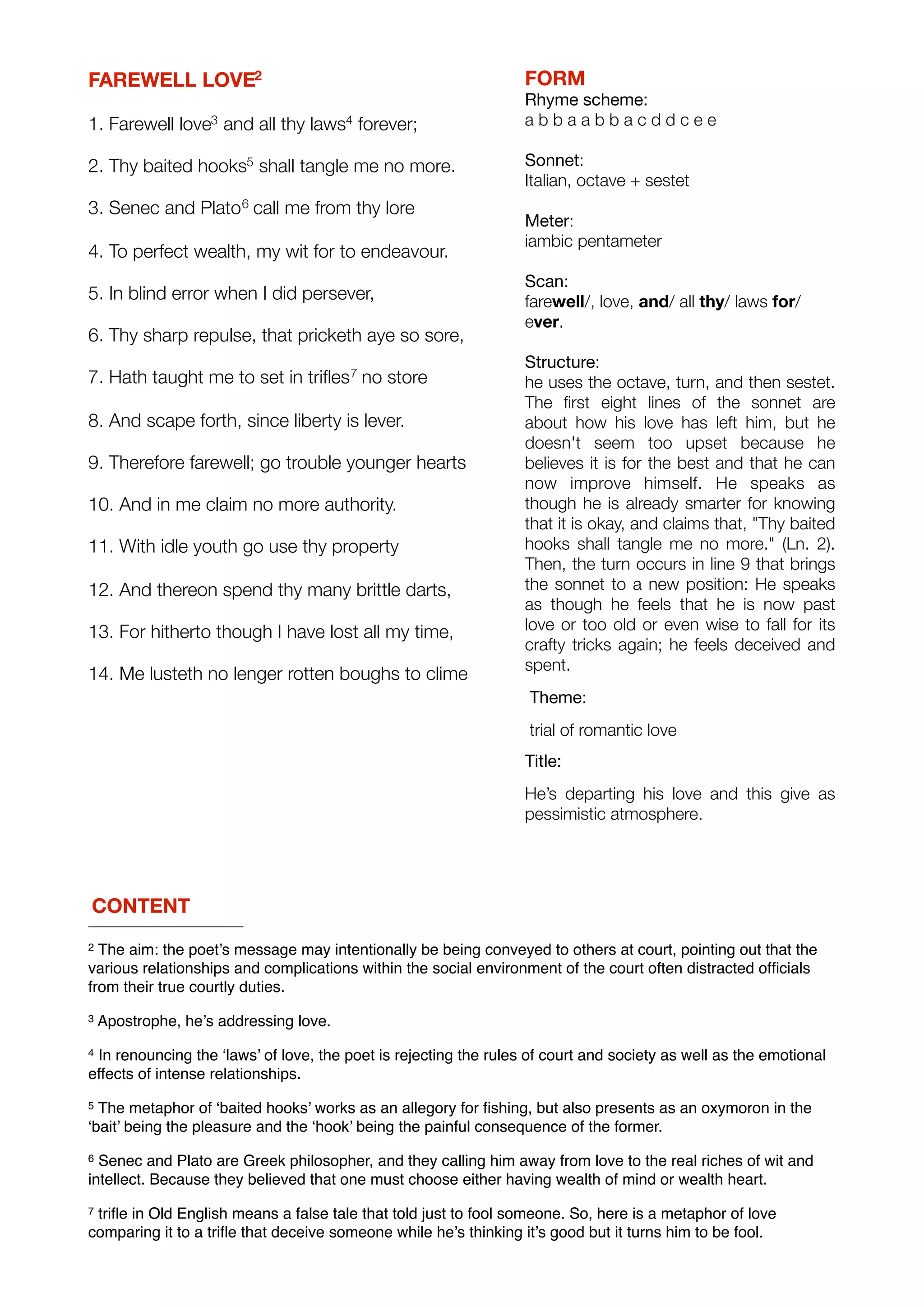 Early sixteenth century poetry- the Tudor | PDF