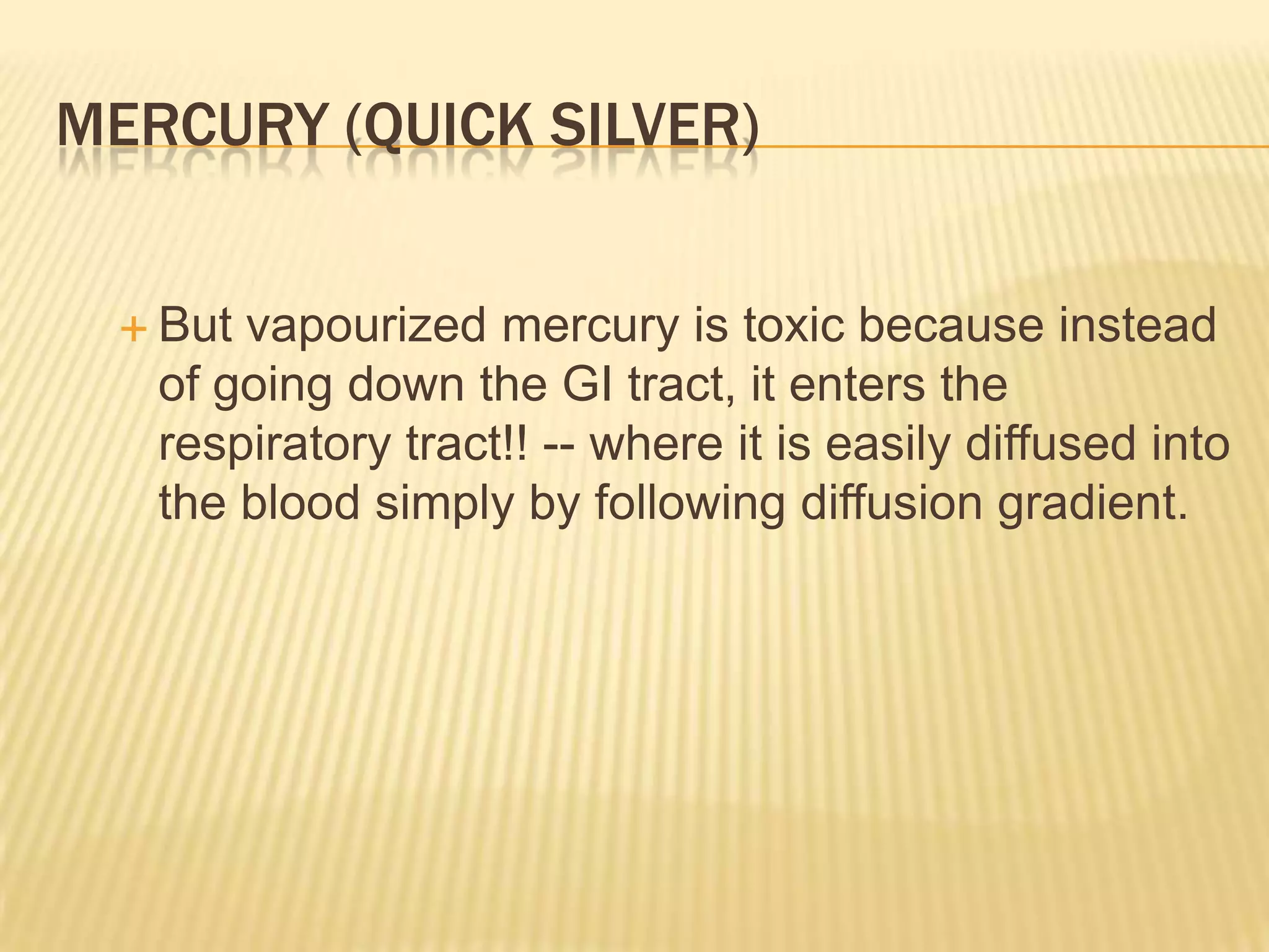 Mercury Poisoning | PPTX