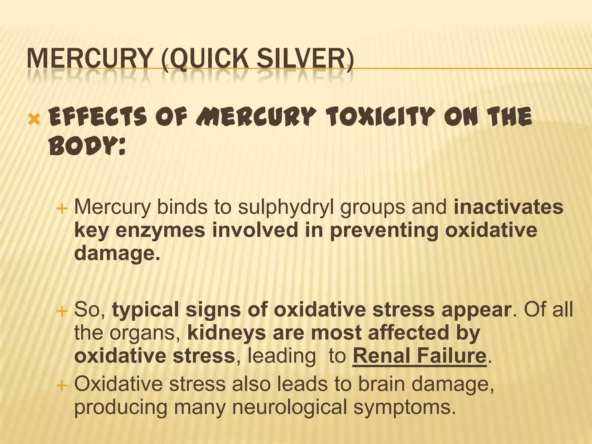Mercury Poisoning | PPTX