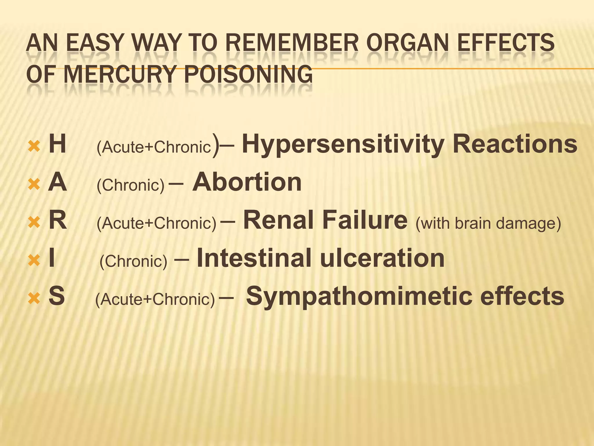 Mercury Poisoning Pptx